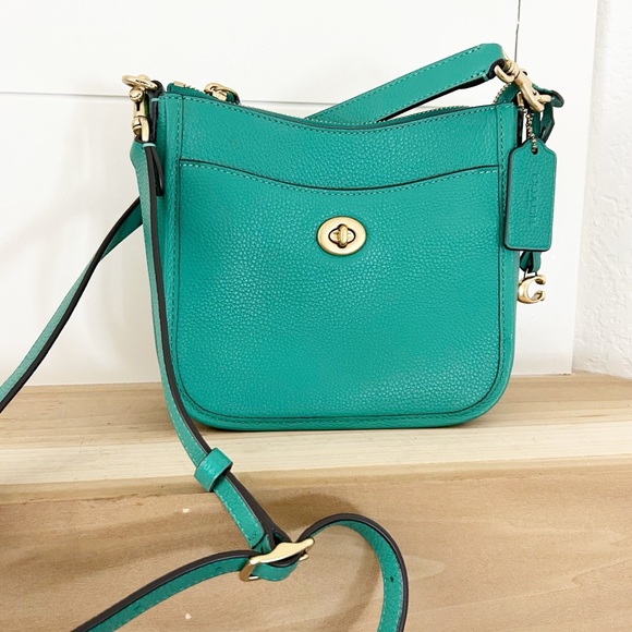 Coach | Bags | New Coach Chaise 9 Crossbody Bag Purse Bright Green ...